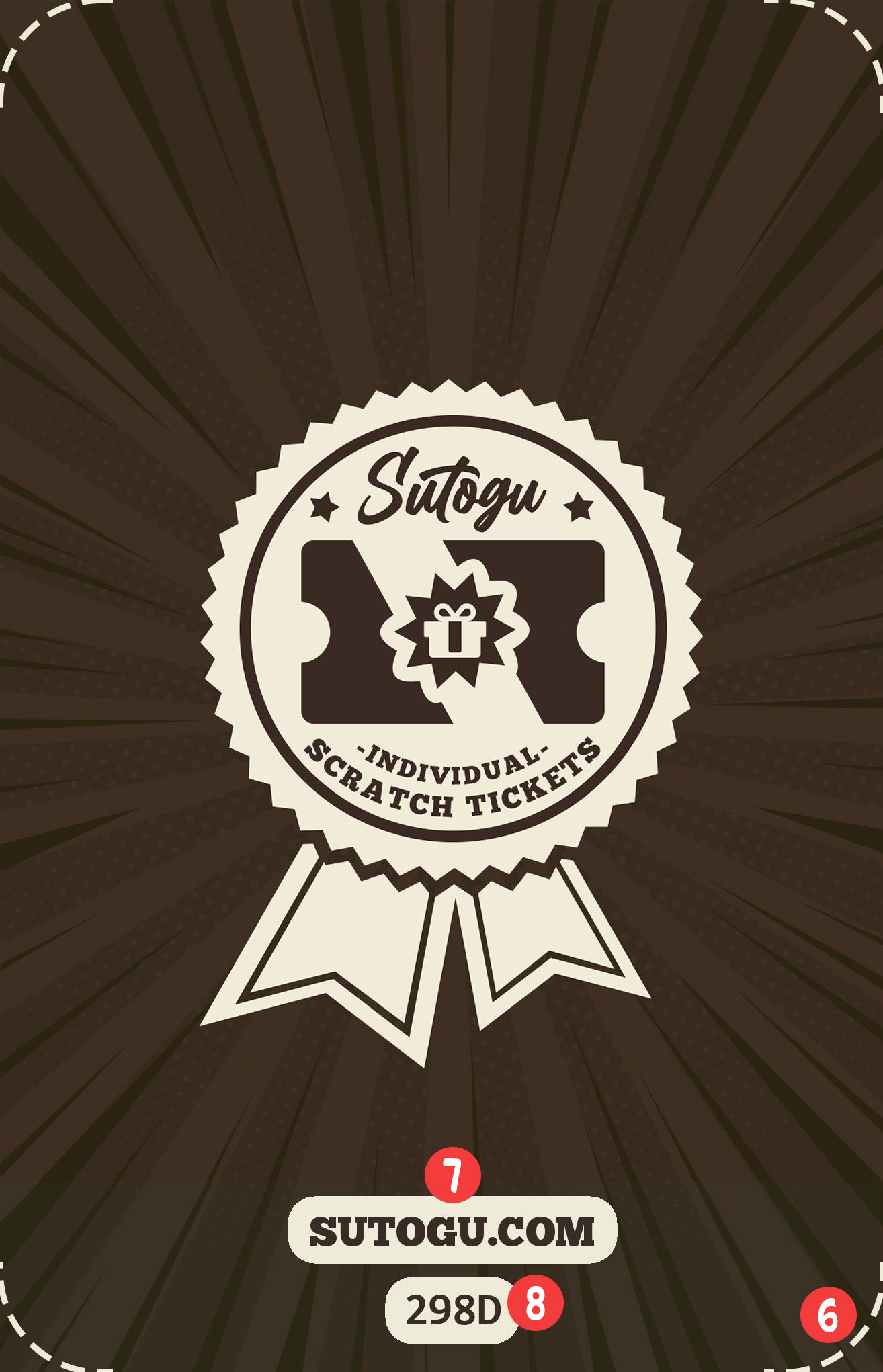 Sutogu - Physical individual scratch tickets for every occasion